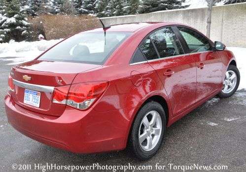 The passenger's side rear of the 2011 Chevrolet Cruze | Torque News